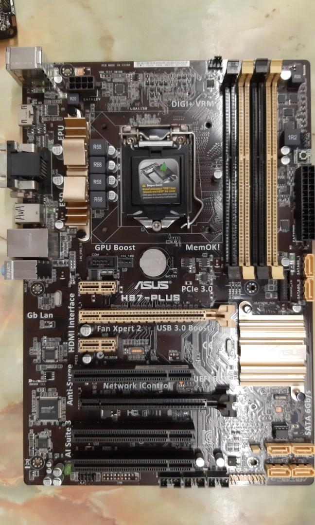 ASUS H87-PLUS, Computers & Tech, Parts & Accessories, Networking on ...