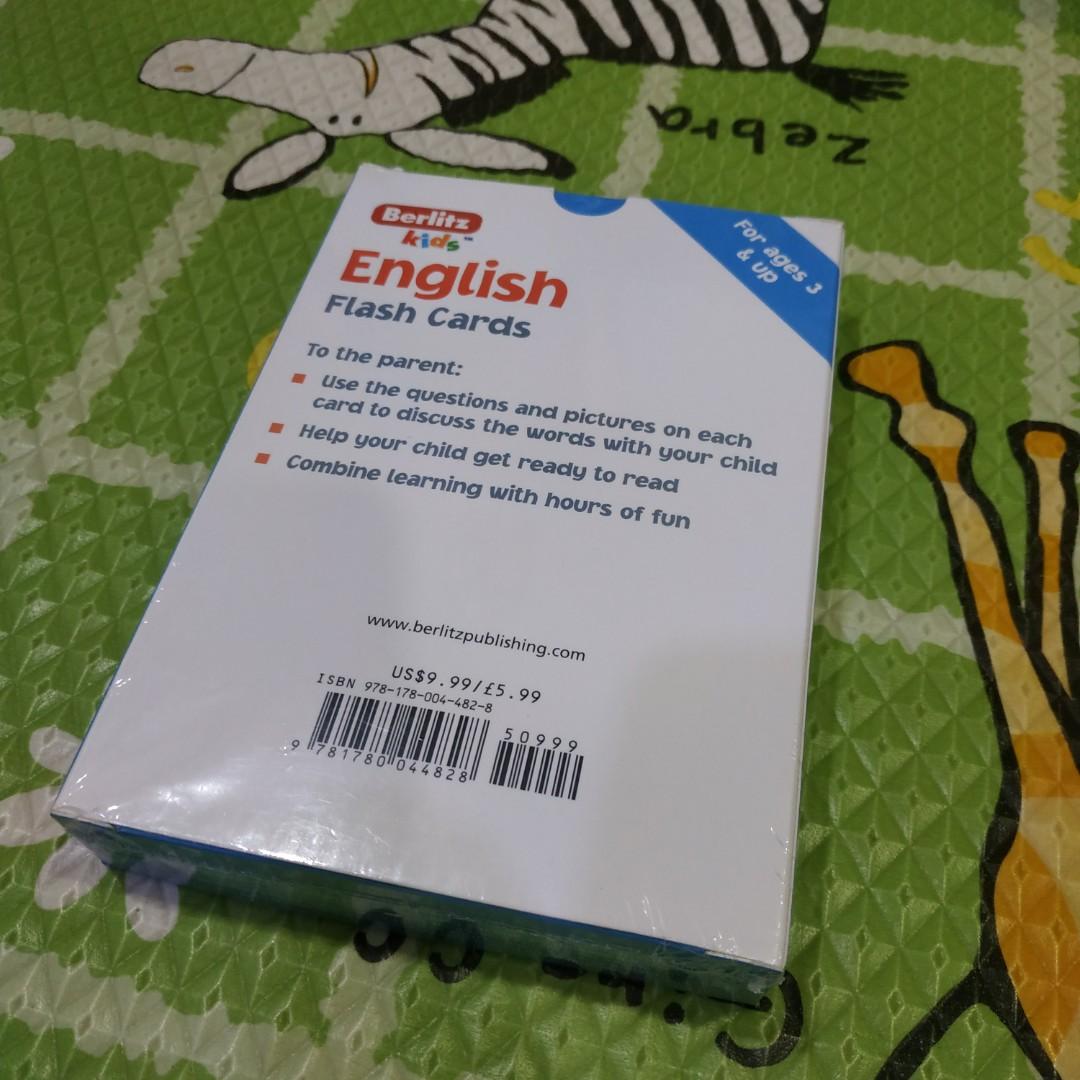 Berlitz Kids English Flash Cards Food Fruits Animals Toys Objects (50 ...