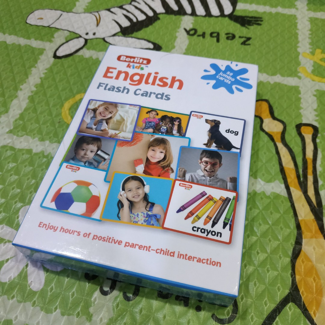Berlitz Kids English Flash Cards Food Fruits Animals Toys Objects (50 ...
