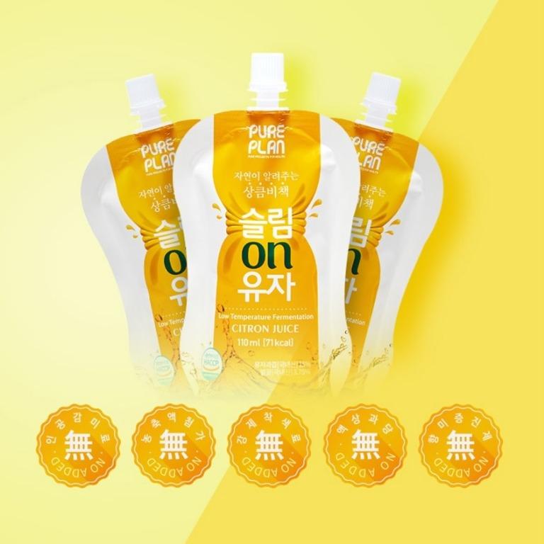 Citron Juice [Korean] Pure Plan x 3 packs, Food & Drinks, Beverages on ...