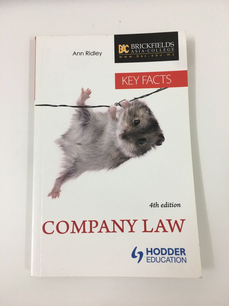 Company law Key Facts by Ann Ridley, Hobbies & Toys, Books & Magazines ...