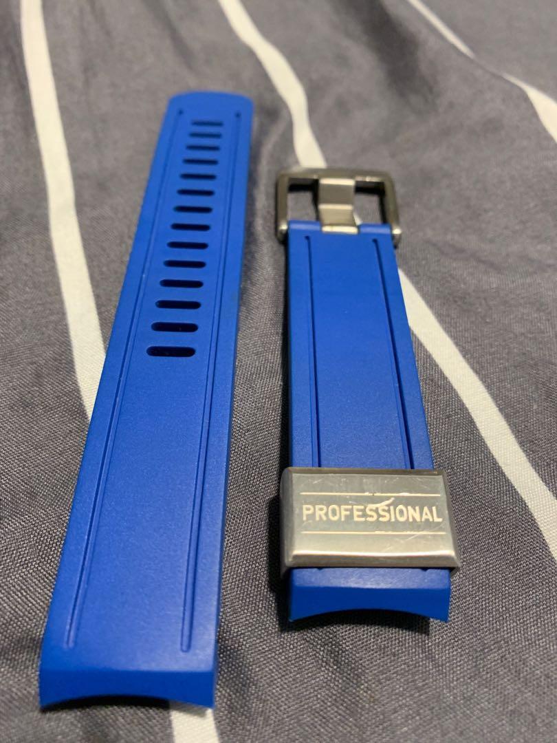 Crafter blue rubber strap for seiko sumo, Luxury, Watches on Carousell