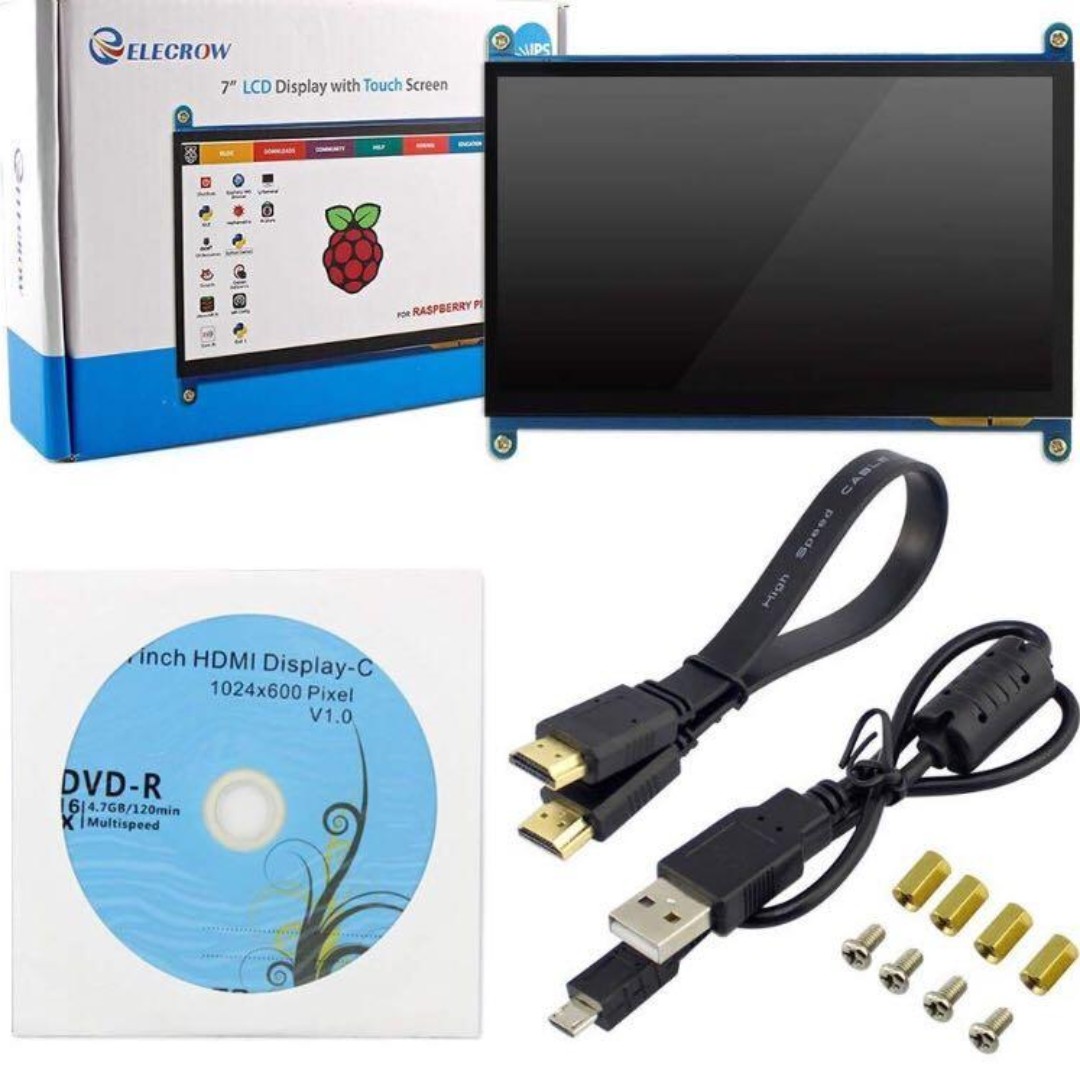 Elecrow 7-inch portable monitor touch screen, Computers & Tech, Parts ...