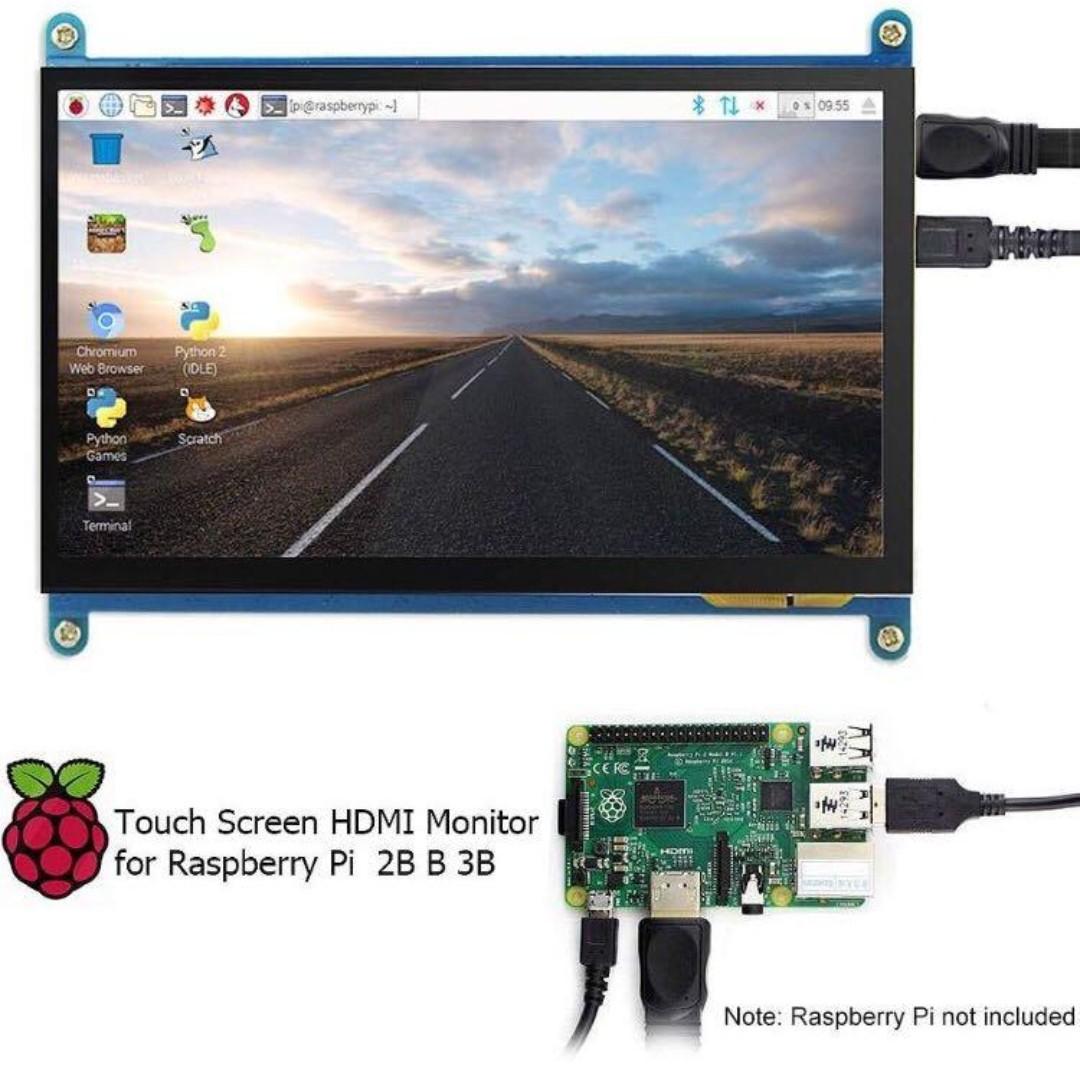 Elecrow 7-inch portable monitor touch screen, Computers & Tech, Parts ...