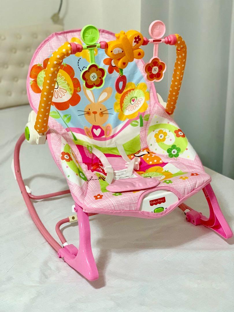 Fisher Price baby rocker PINK, Babies & Kids, Baby Nursery & Kids ...
