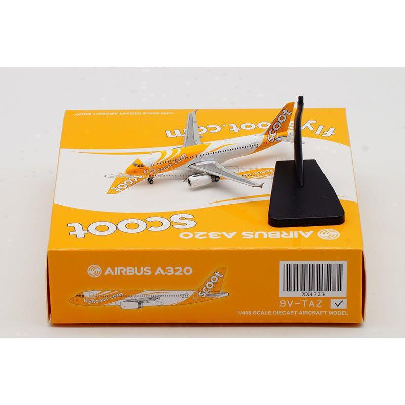 Flyscoot 1:400 10cm A320 100% aircraft model 9V-TAZ Material: Diecast ...
