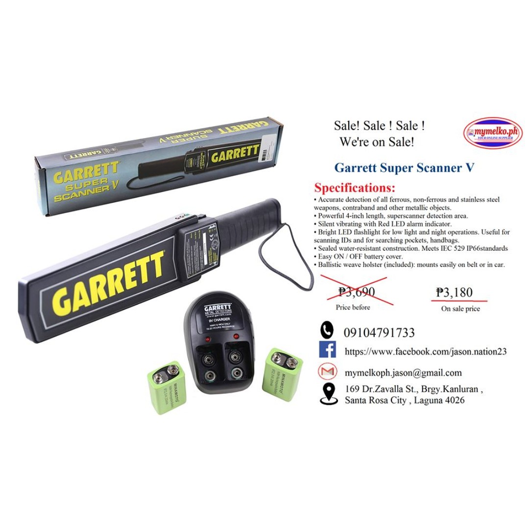 Garrett Super Scanner V, Furniture & Home Living, Security & Locks ...