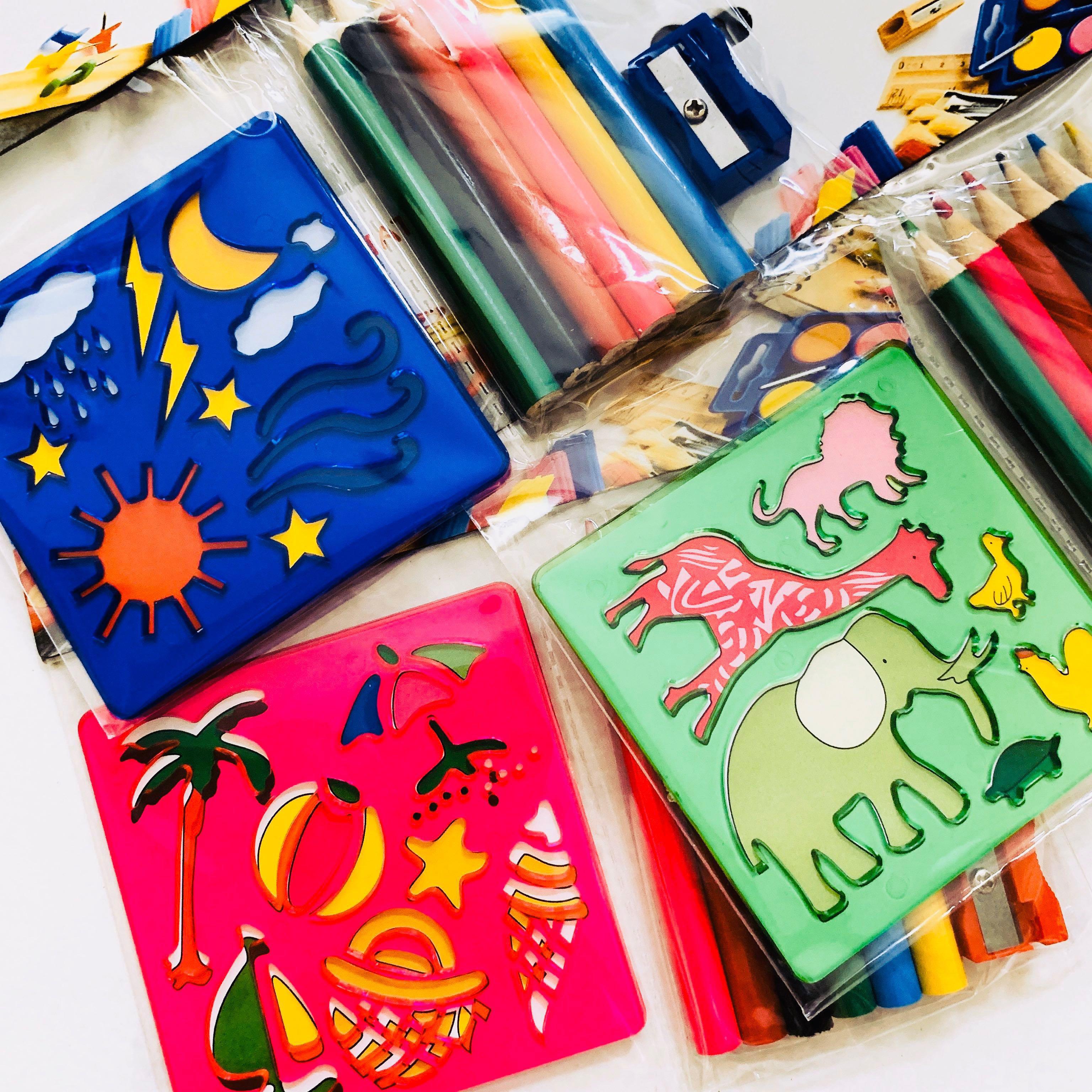 Mini Stencil Set, Hobbies & Toys, Stationery & Craft, Craft Supplies ...