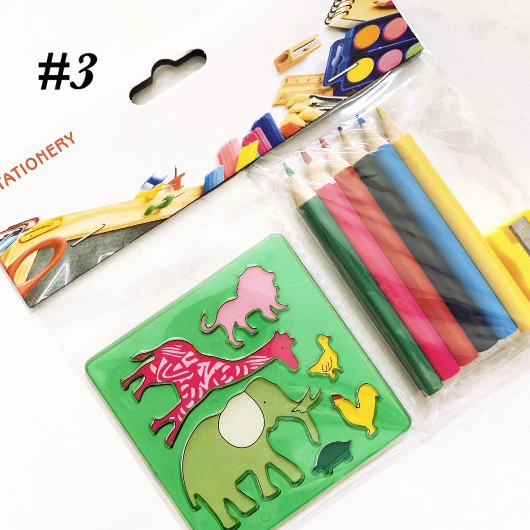 Mini Stencil Set, Hobbies & Toys, Stationery & Craft, Craft Supplies ...