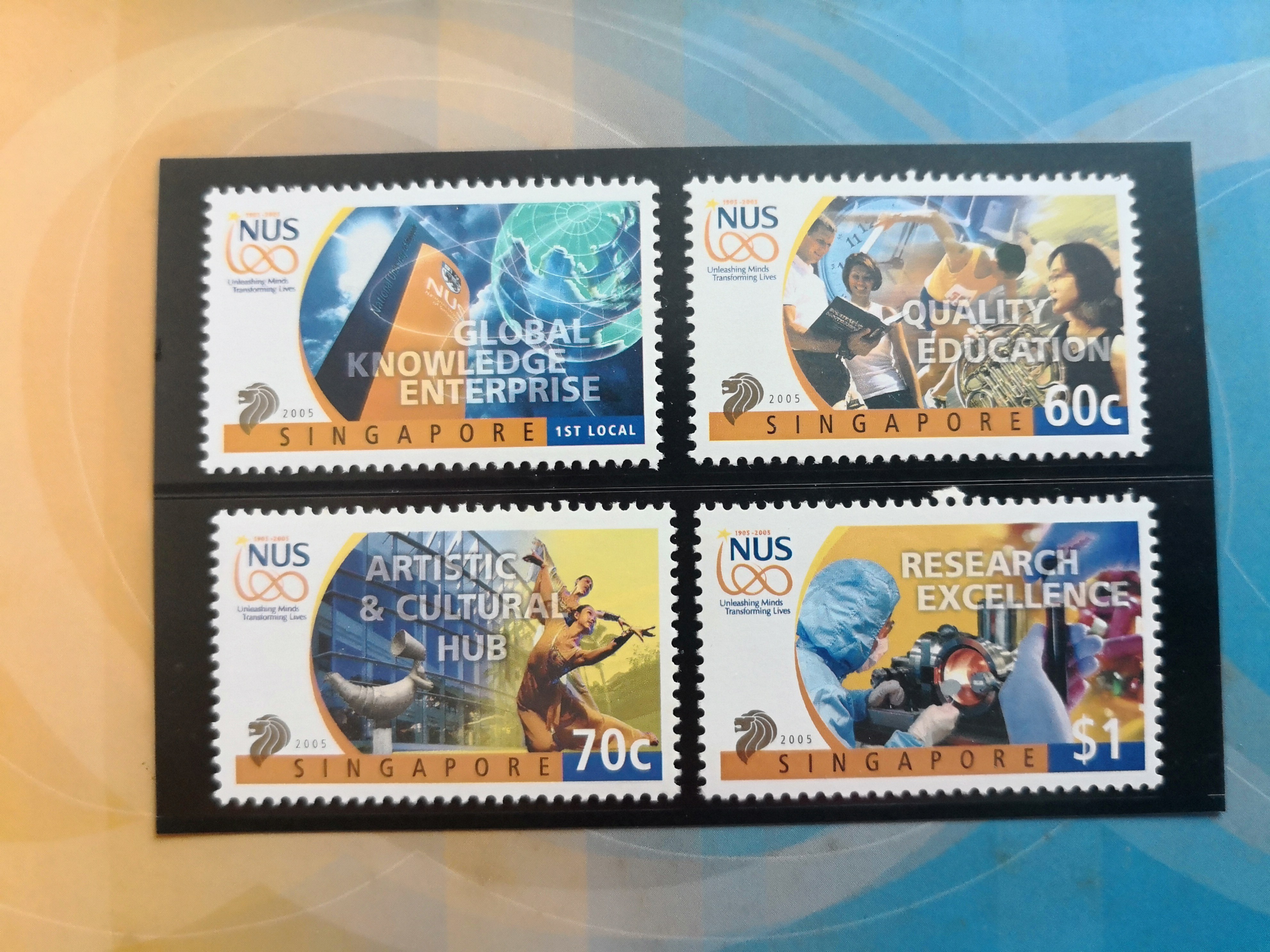 NUS 100th year memorial stamps, Vintage & Collectibles, Stamps & Prints ...