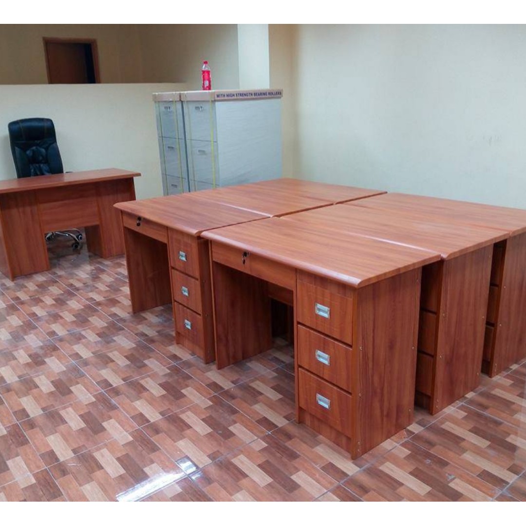 Office Table with side and center drawers, Furniture & Home Living ...