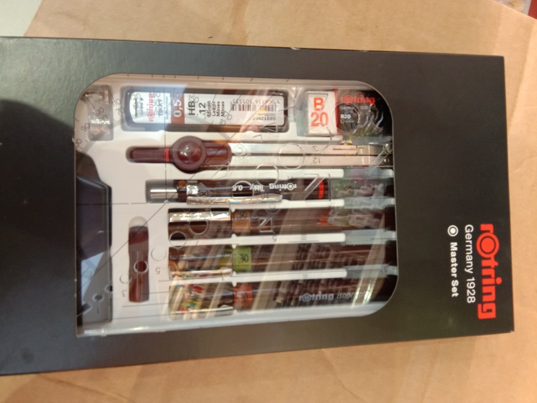 rotring tech pen master set on Carousell