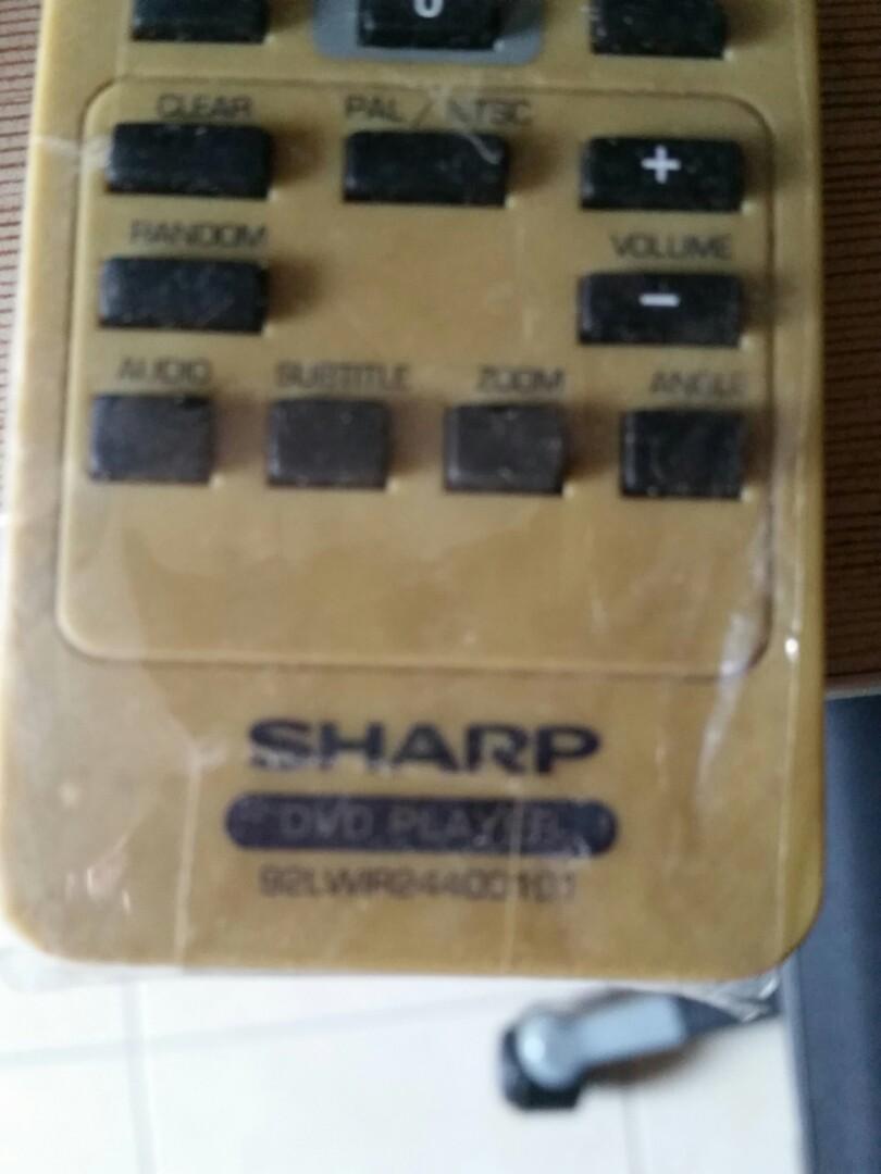 Sharp Dvd remote, TV & Home Appliances, TV & Entertainment, Blu-Ray ...