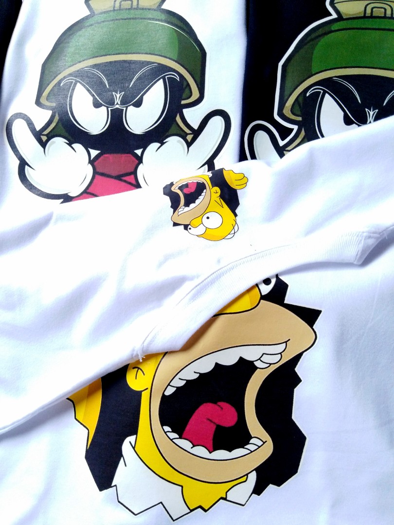 Simpsons and Marvin martian, Men's Fashion, Tops & Sets, Formal Shirts ...