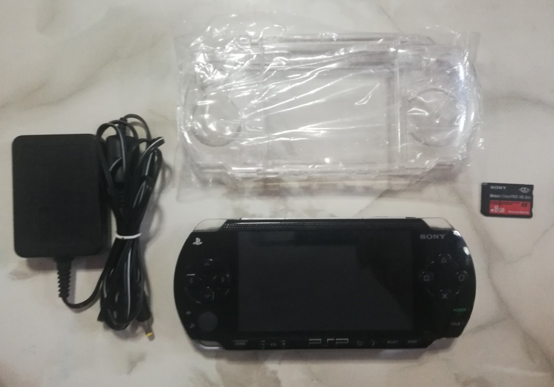 Sony PlayStation Portable Fat Black 8GB 5.50 Gen-D (Full), Video Gaming ...