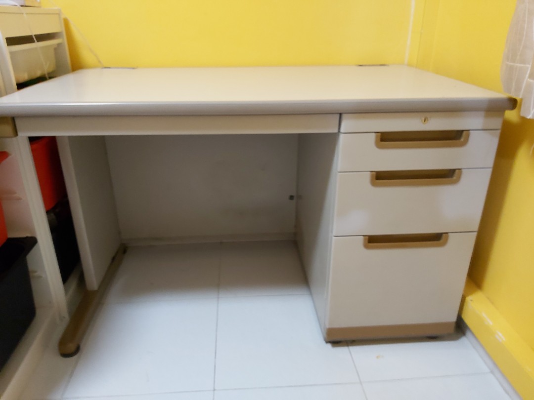 Study Table (Stainless Steel), Furniture & Home Living, Furniture ...