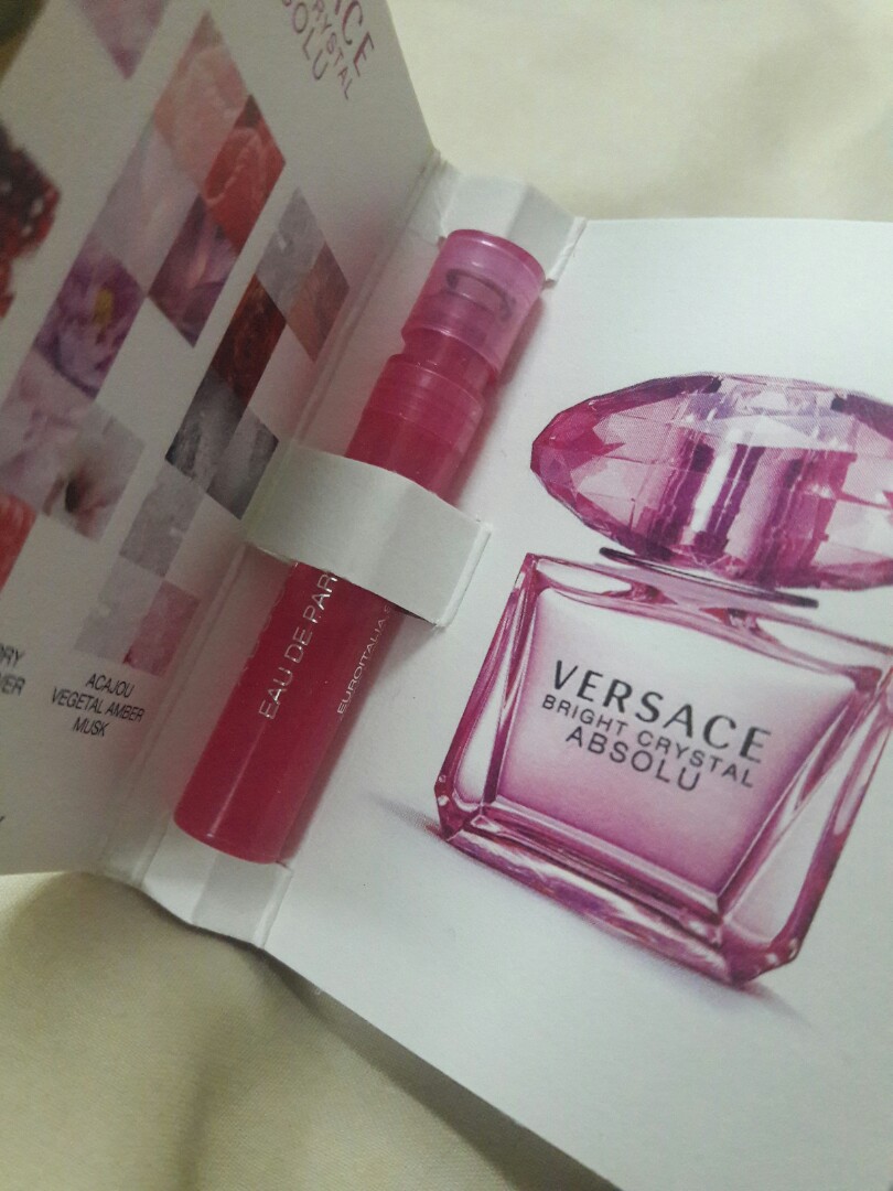 Versace Bright Crystal Absolu Sample Vial, Beauty & Personal Care ...