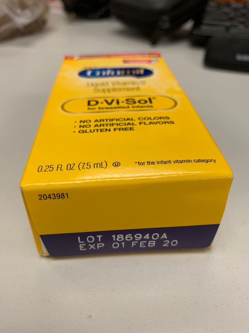 安嬰兒 Enfamil D-Vi-Sol 維生素D補充劑 vitamin D supplement, 兒童＆孕婦用品, 護理及餵哺, 護理及餵 ...