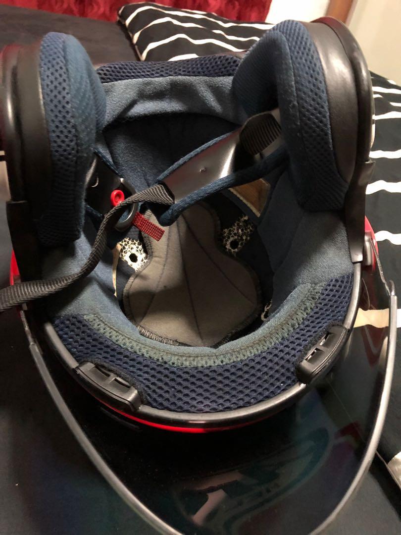 Arai Szf Banda Red, Motorcycles, Motorcycle Apparel on Carousell