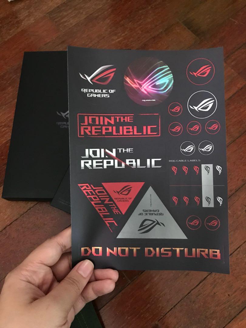 ASUS ROG Keychain & Sticker, Computers & Tech, Parts & Accessories ...