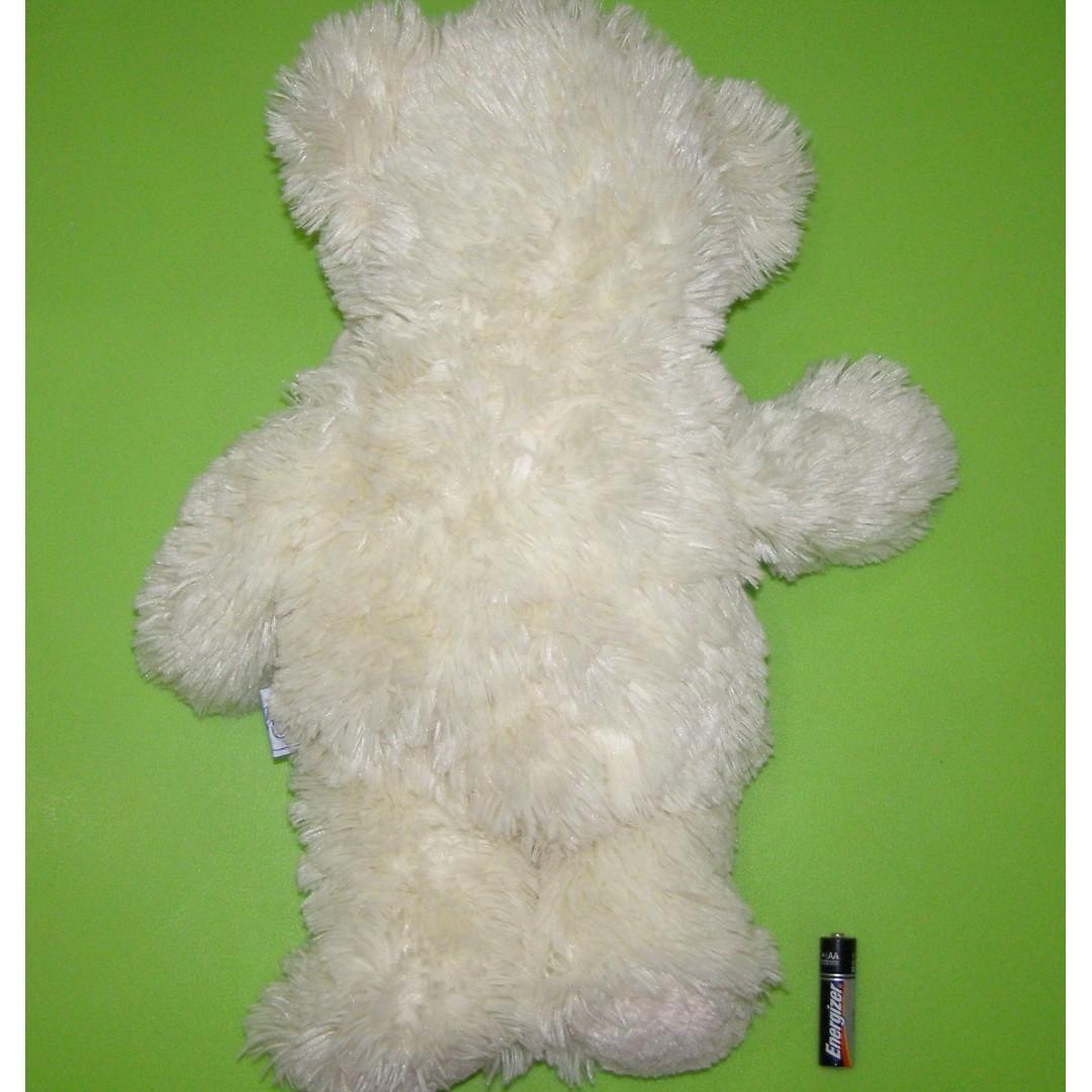 Big Milky White BLUE MAGIC Teddy Bear, Hobbies & Toys, Toys & Games on ...