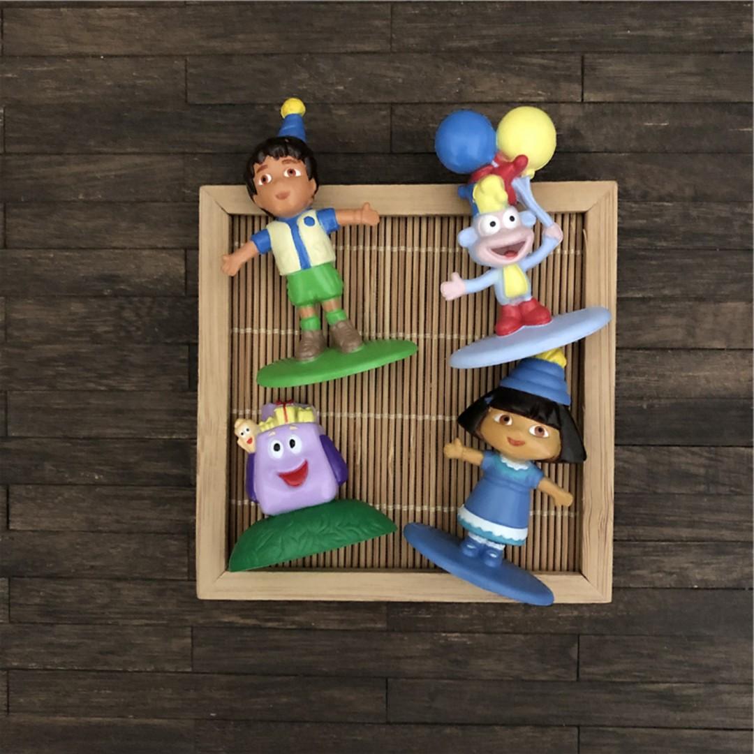 Dora the Explorer / Diego / Backpack / Boots Cake Toppers / Figurines ...