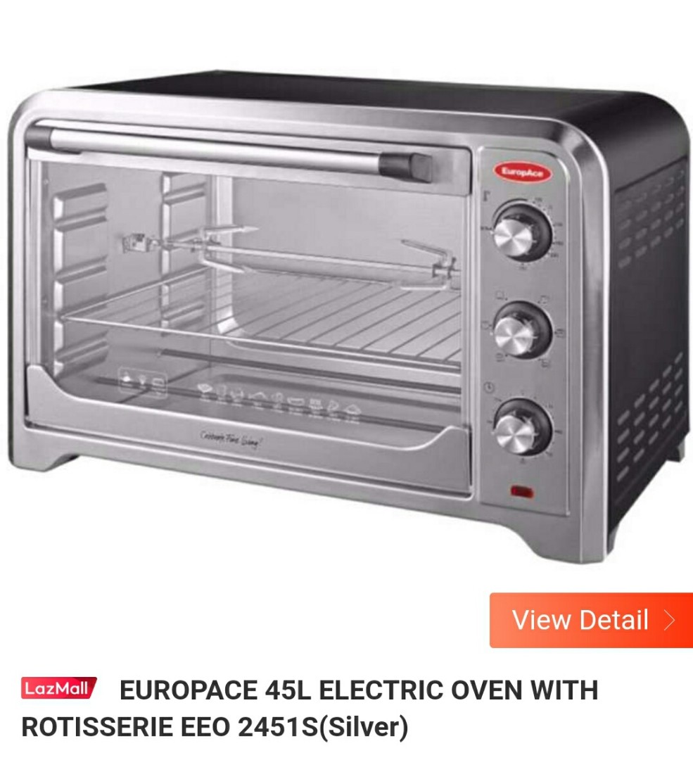 Europace Electric Oven 45Litres, TV & Home Appliances, Kitchen ...
