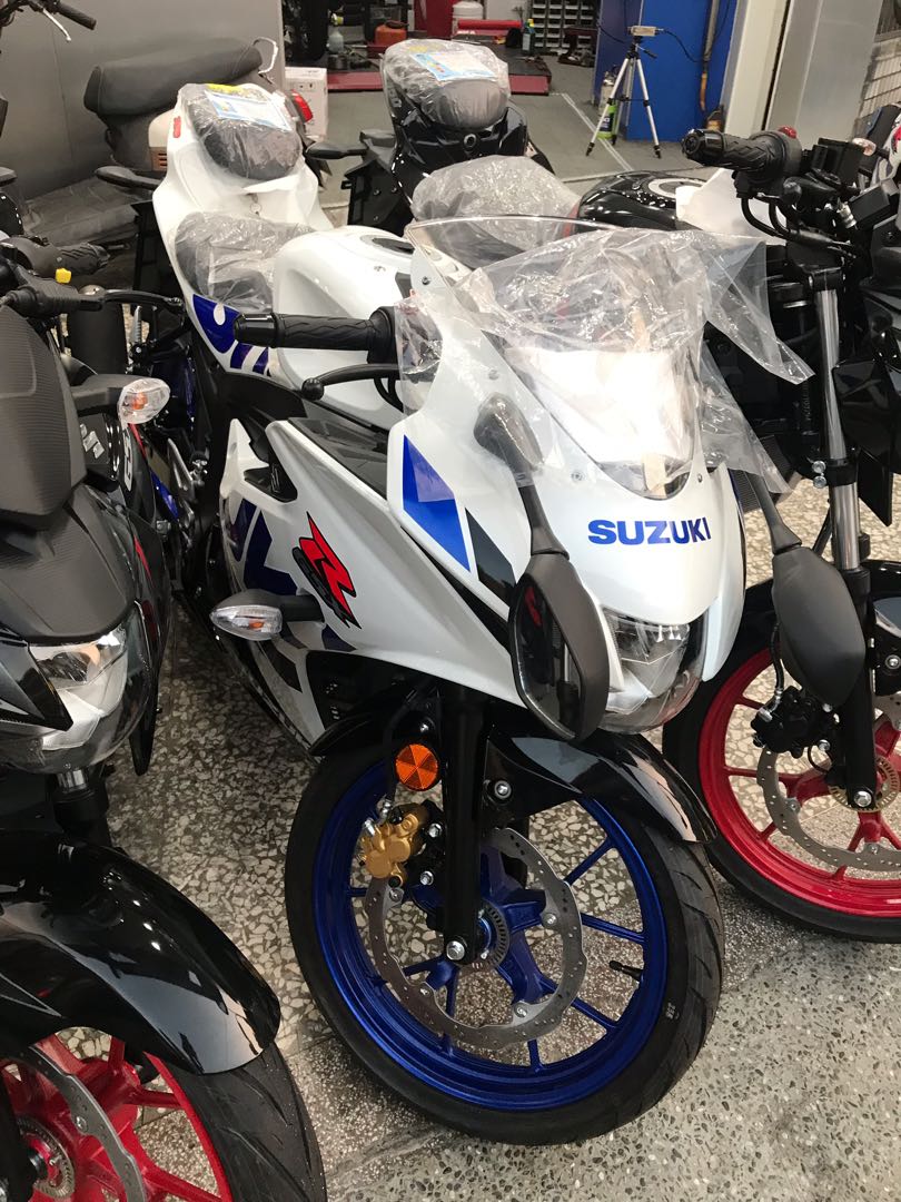 GSX150R-白藍色現車可直接買, 機車, 新車在旋轉拍賣