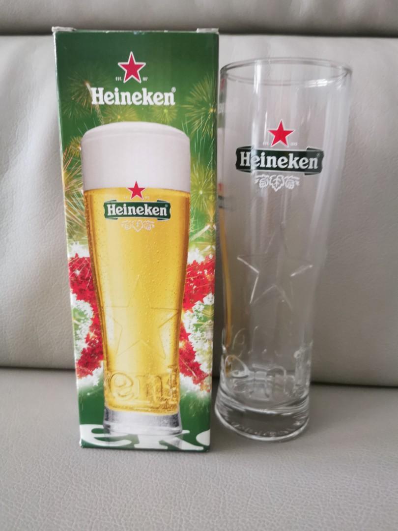 Heineken beer glass cup (free), Furniture & Home Living, Kitchenware ...