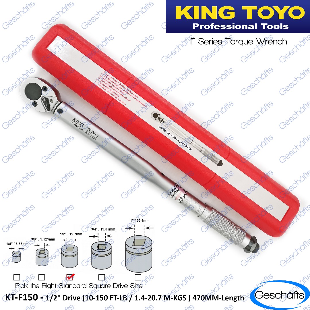 King Toyo Micrometer Torque Wrench 1 2 470MM Ratchet Type Auto Accessories on Carousell
