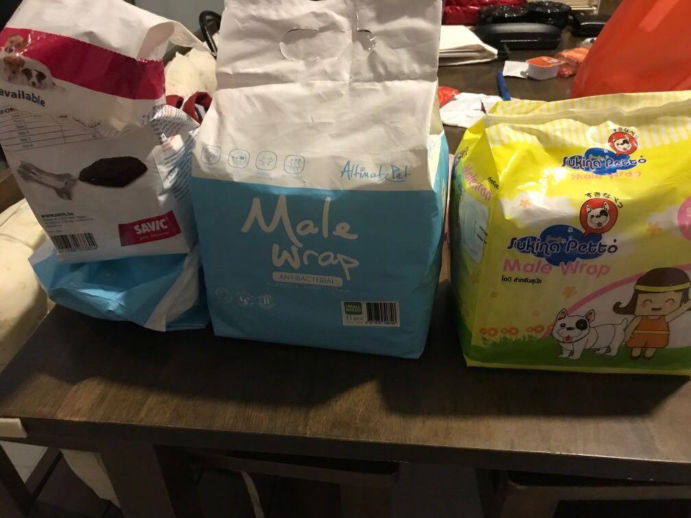 Male wrap pamper, Pet Supplies, Health & Grooming on Carousell