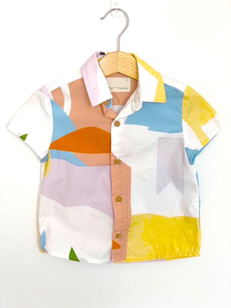 OSN Road Map Boy Shirt, Babies & Kids, Babies & Kids Fashion on Carousell