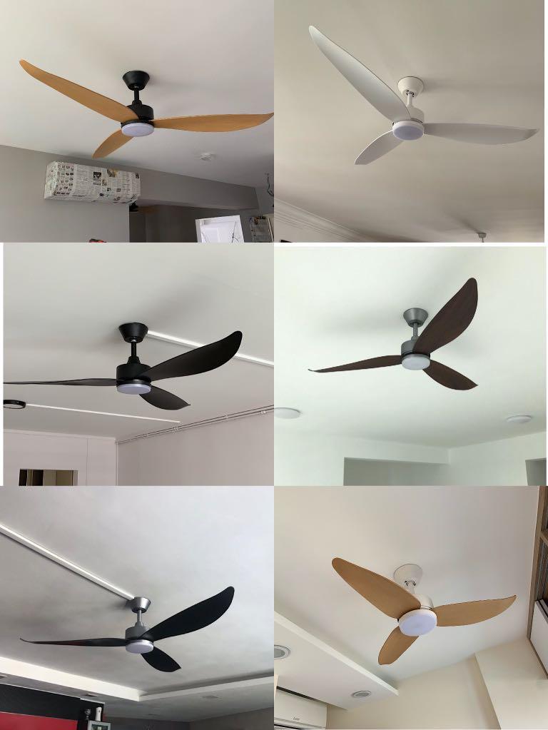 PO Eco ceiling fan (PO1-01 Blade), Furniture & Home Living, Lighting ...