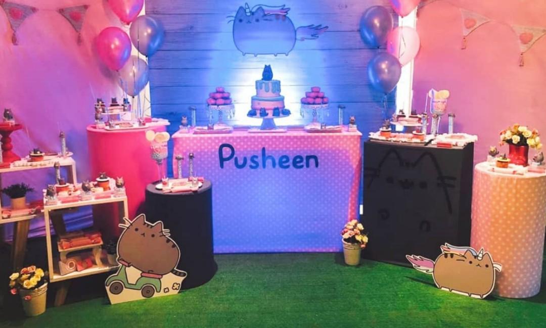 PUSHEEN Themed Birthday Party (Party Supplies) - Printables ...