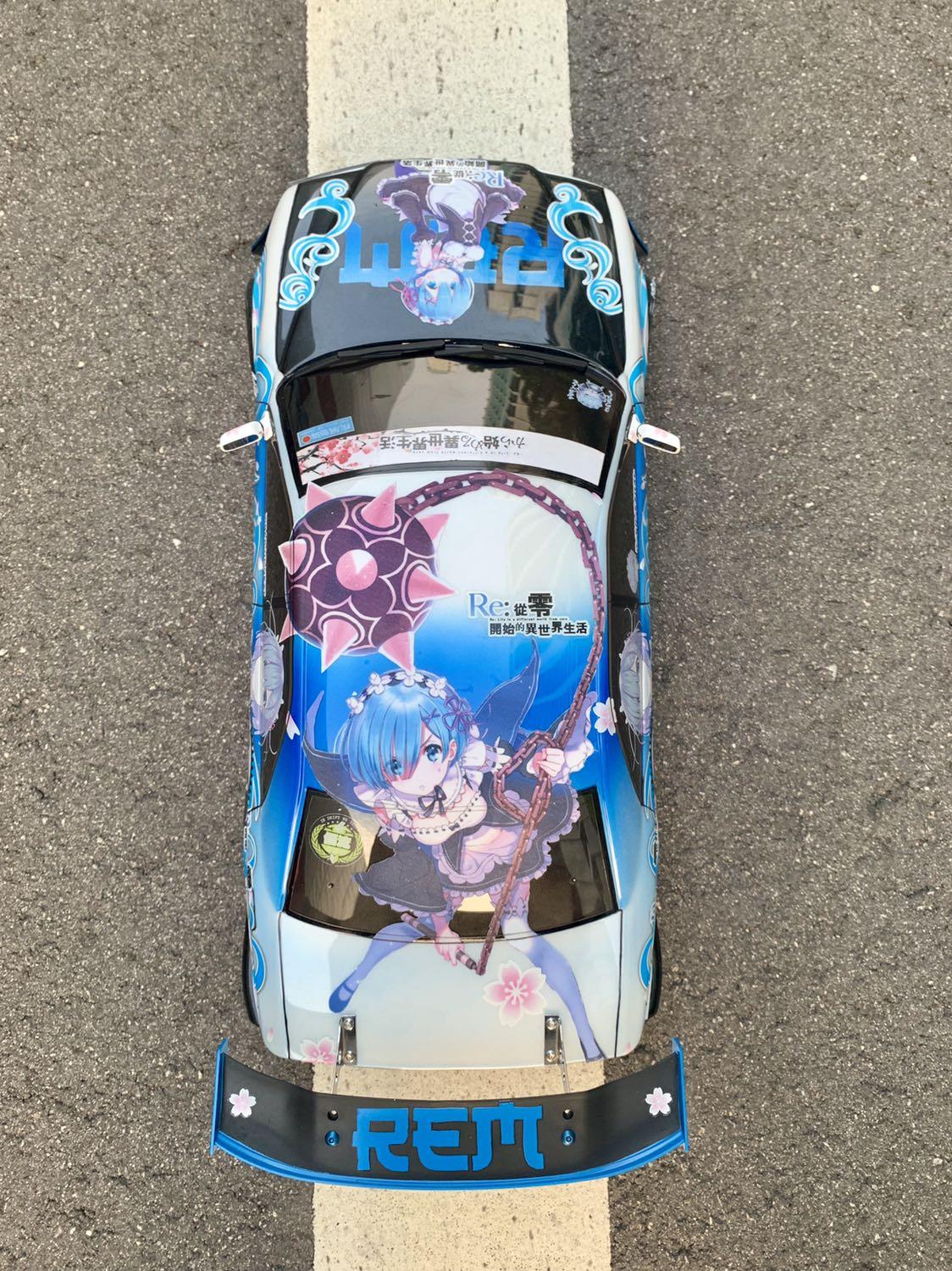 🔥RARE Itasha Re: zero REM 1:10 scale YOKOMO drift body Toyota Chaser ...