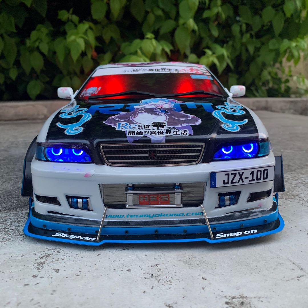 🔥RARE Itasha Re: zero REM 1:10 scale YOKOMO drift body Toyota Chaser ...