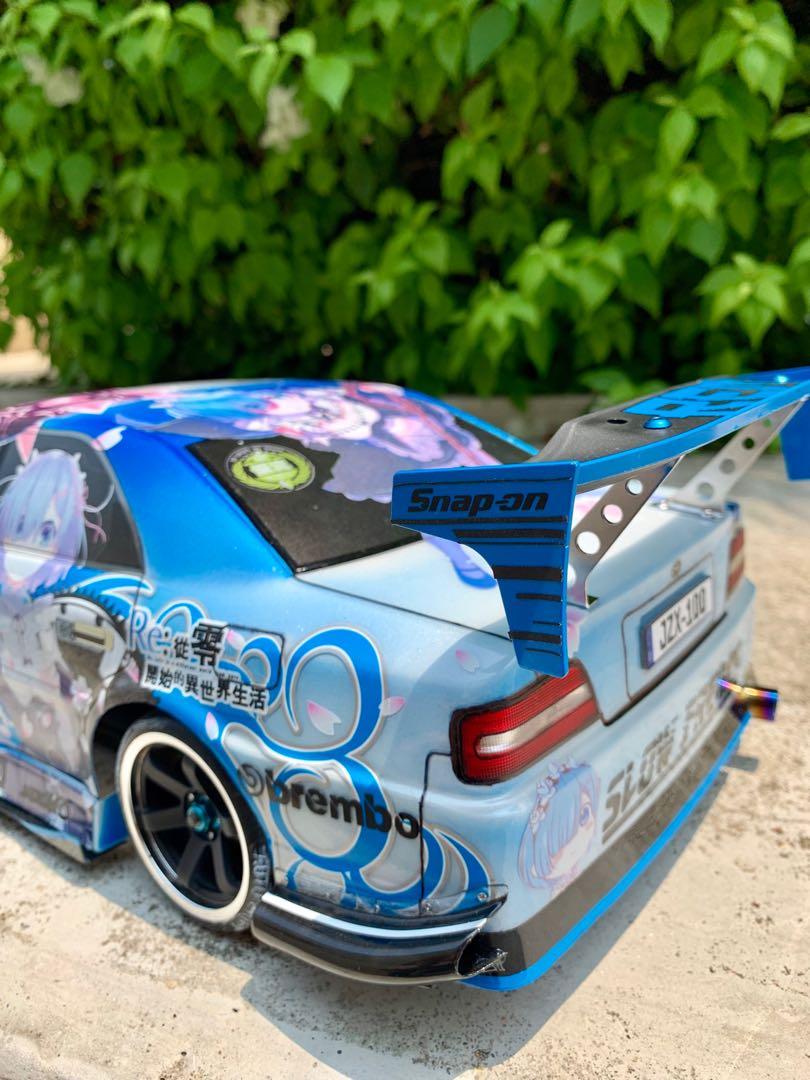 🔥RARE Itasha Re: zero REM 1:10 scale YOKOMO drift body Toyota Chaser ...