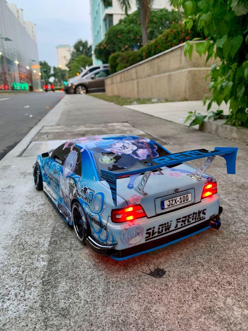 🔥RARE Itasha Re: zero REM 1:10 scale YOKOMO drift body Toyota Chaser ...