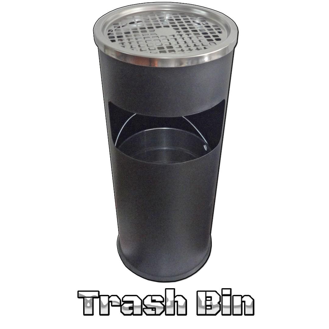 Stainless Trash Bin. Powder Coated Garbage Bin, Furniture & Home Living ...