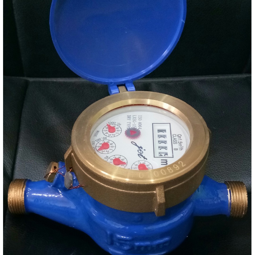 water meter 15mm diameter H cast iron, Furniture & Home Living ...