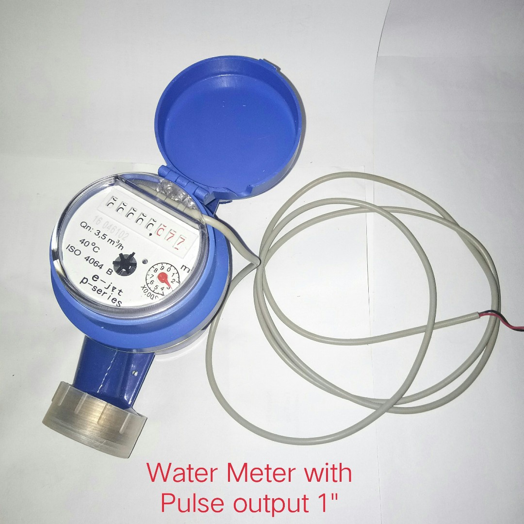 water meter 25mm diameter with pulse output Pulser Brass body ...