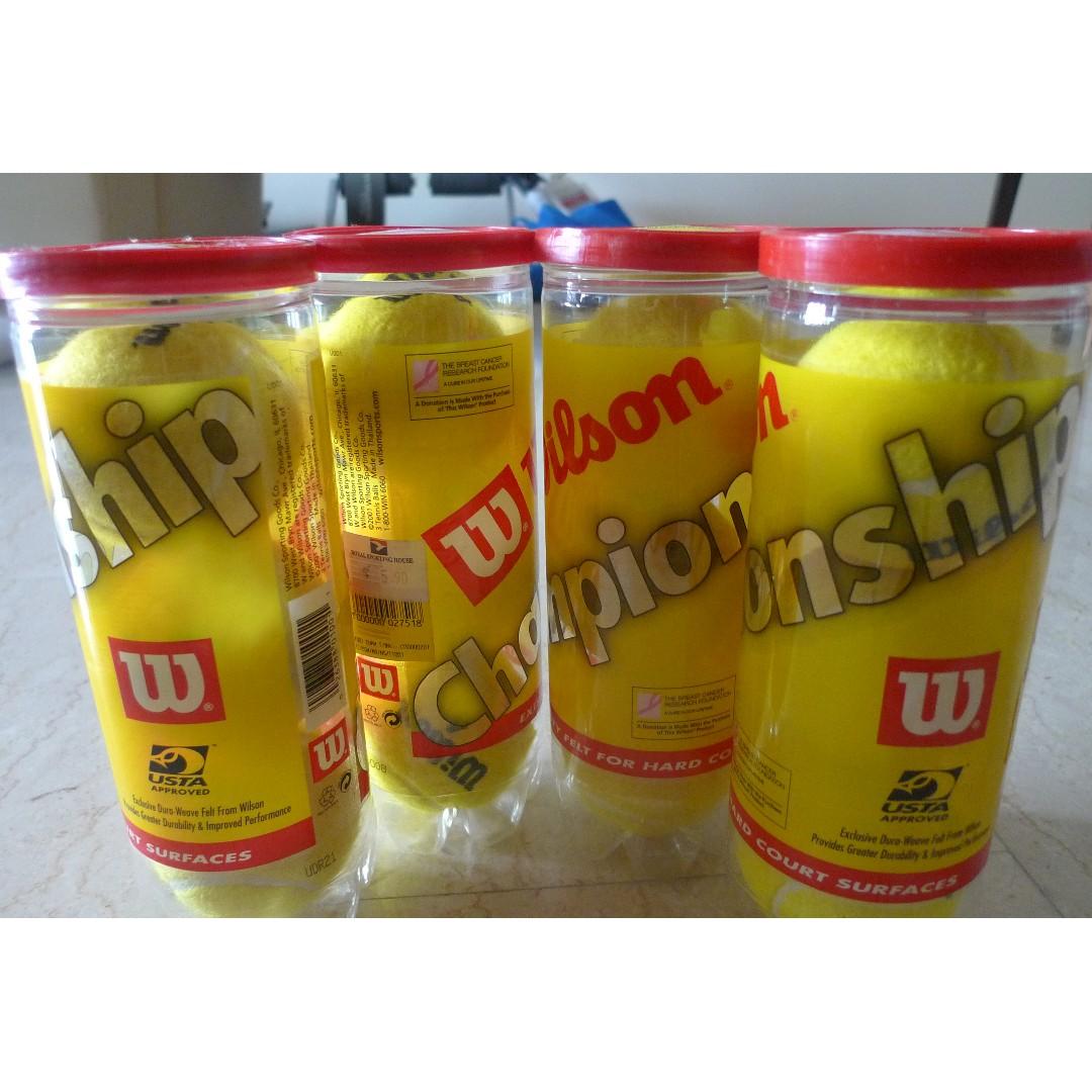 Wilson Elite Titanium Tennis Rackets (2pcs) plus 4 cans of tennis balls ...