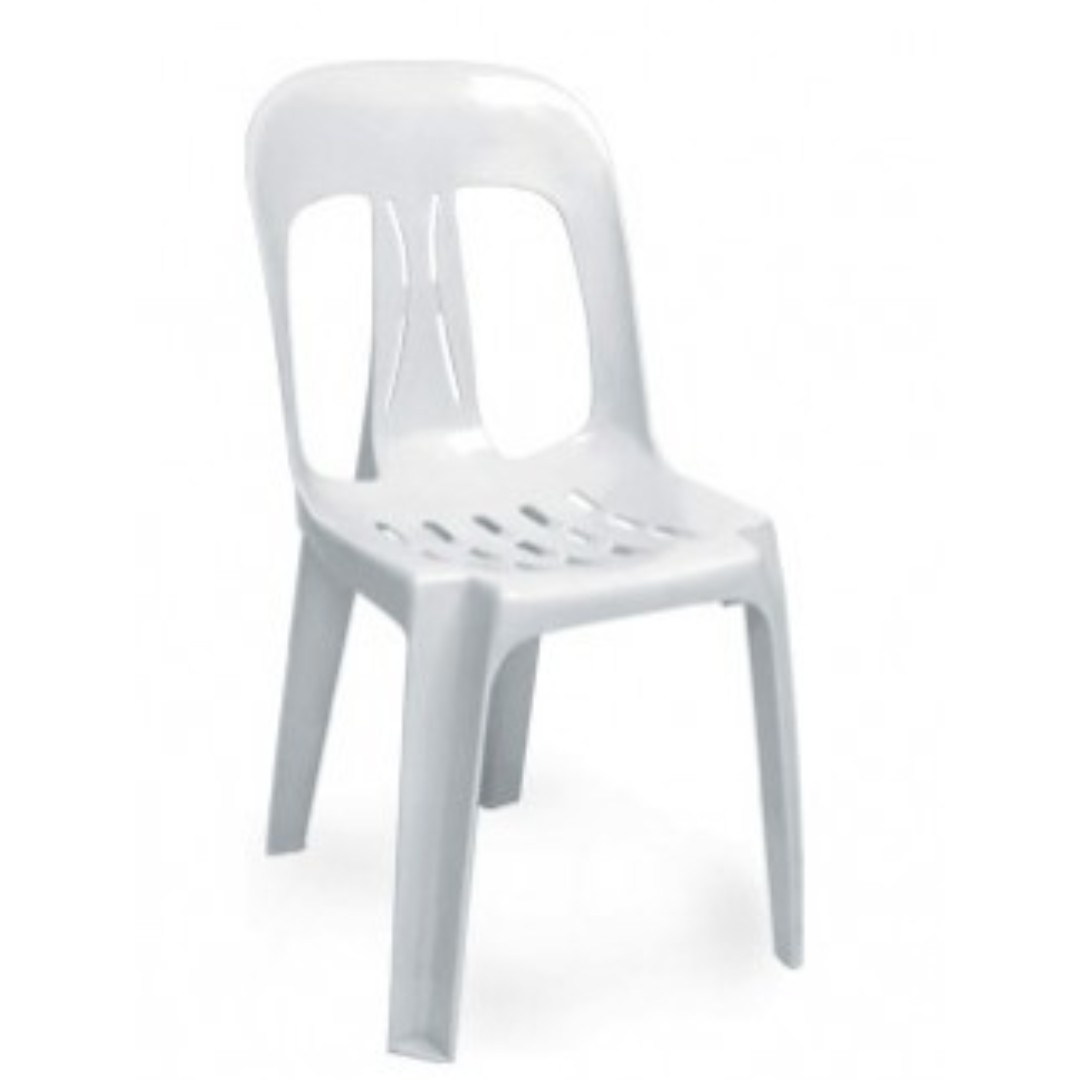 AFFORDABLE OFFICE PLASTIC CHAIR, BLARED BRIGHT, Furniture & Home Living ...