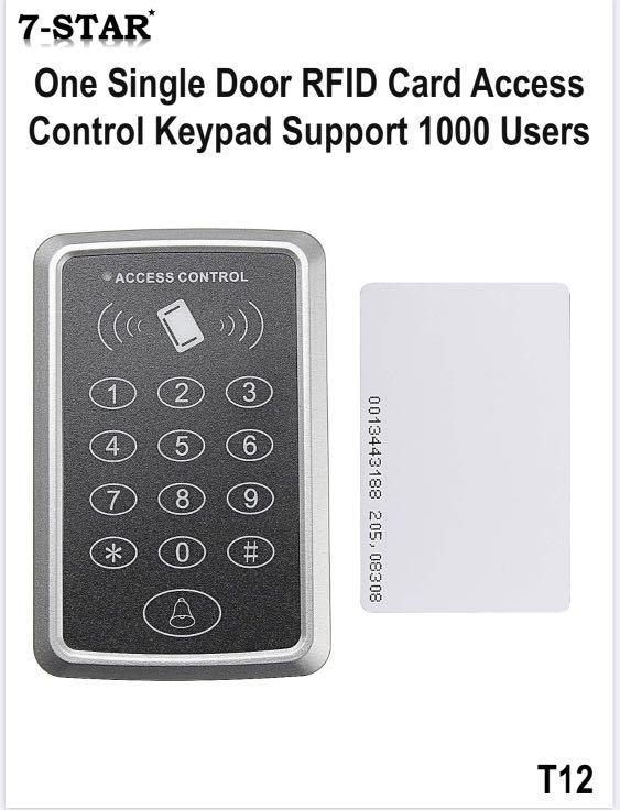 T12 Door Access - Single Door Proximity RFID Card Access Control System ...