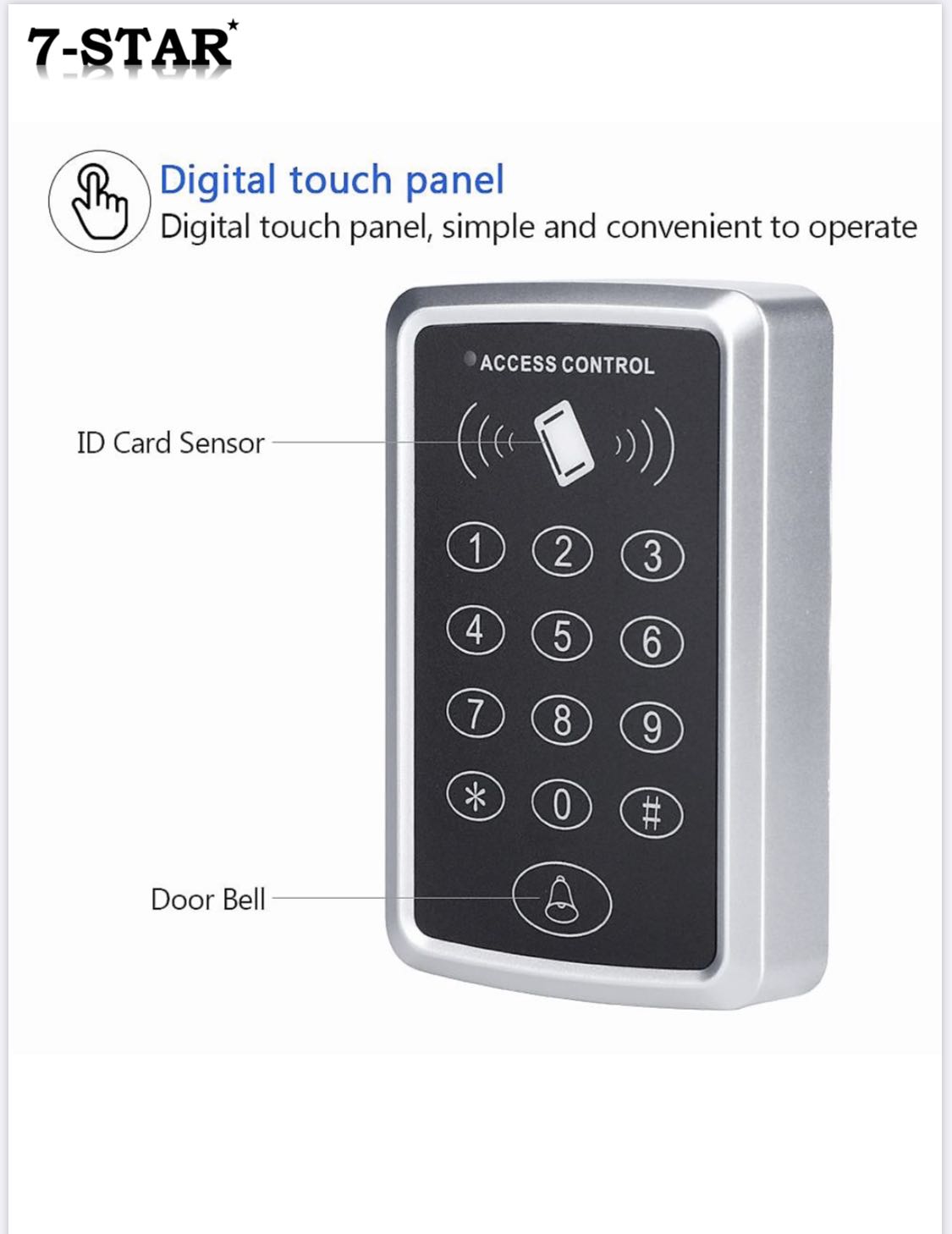 T12 Door Access - Single Door Proximity RFID Card Access Control System ...