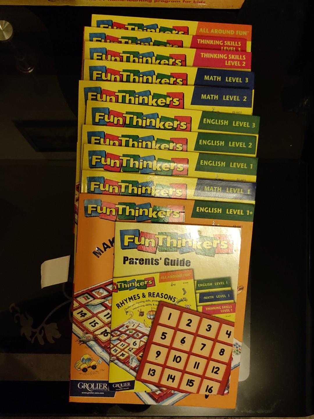 Grolier talking english and fun thinkers, Hobbies & Toys, Books ...