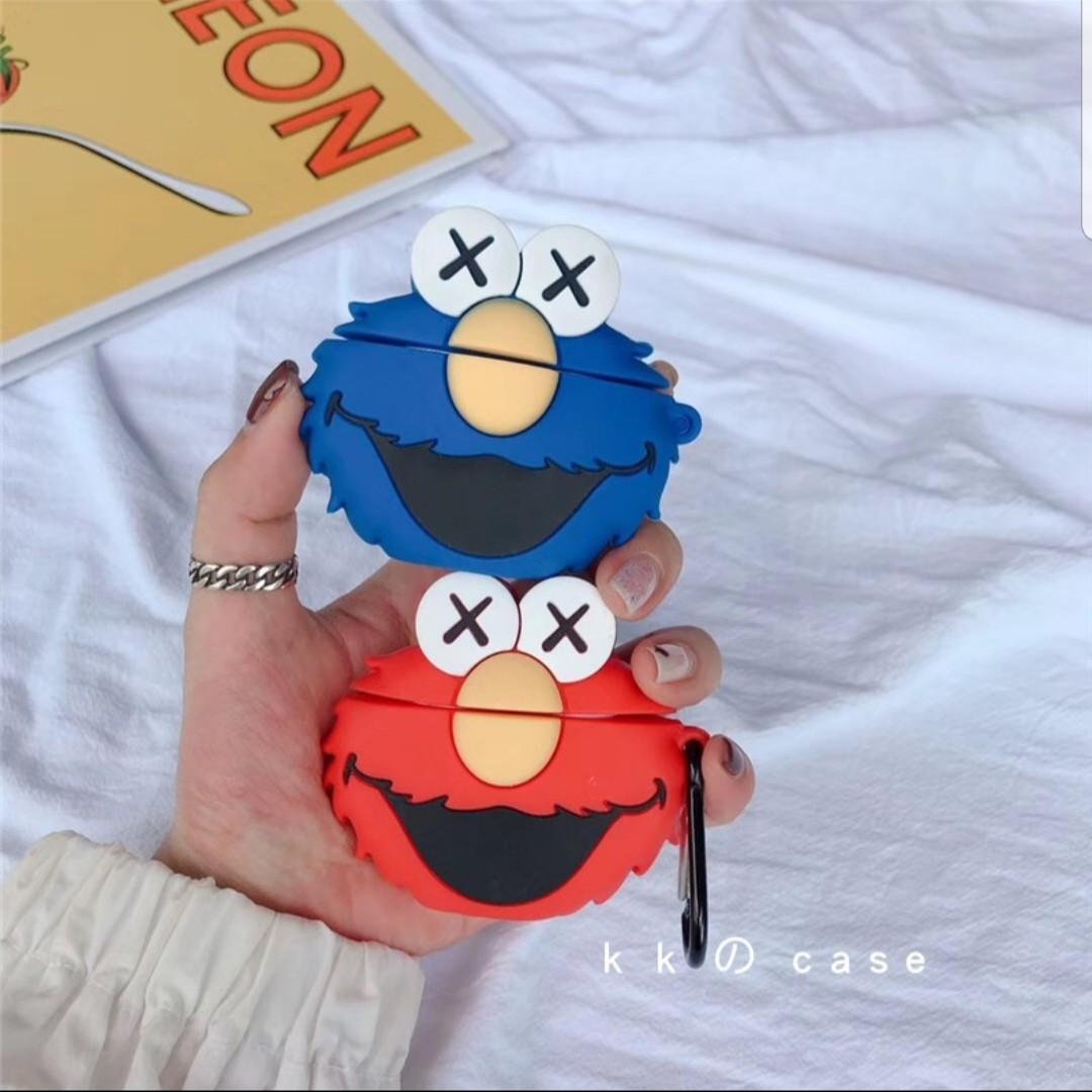KAWS cookie monster & elmo airpods case, Mobile Phones & Gadgets ...