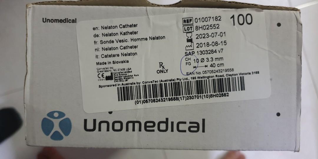 Unomedical Nelaton Catheter, Health & Nutrition, Medical Supplies ...
