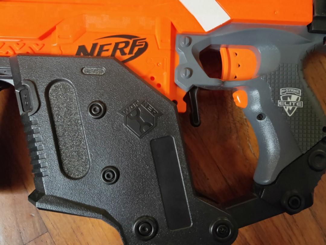 Nerf Stryfe (Kriss Vector build), Hobbies & Toys, Toys & Games on Carousell