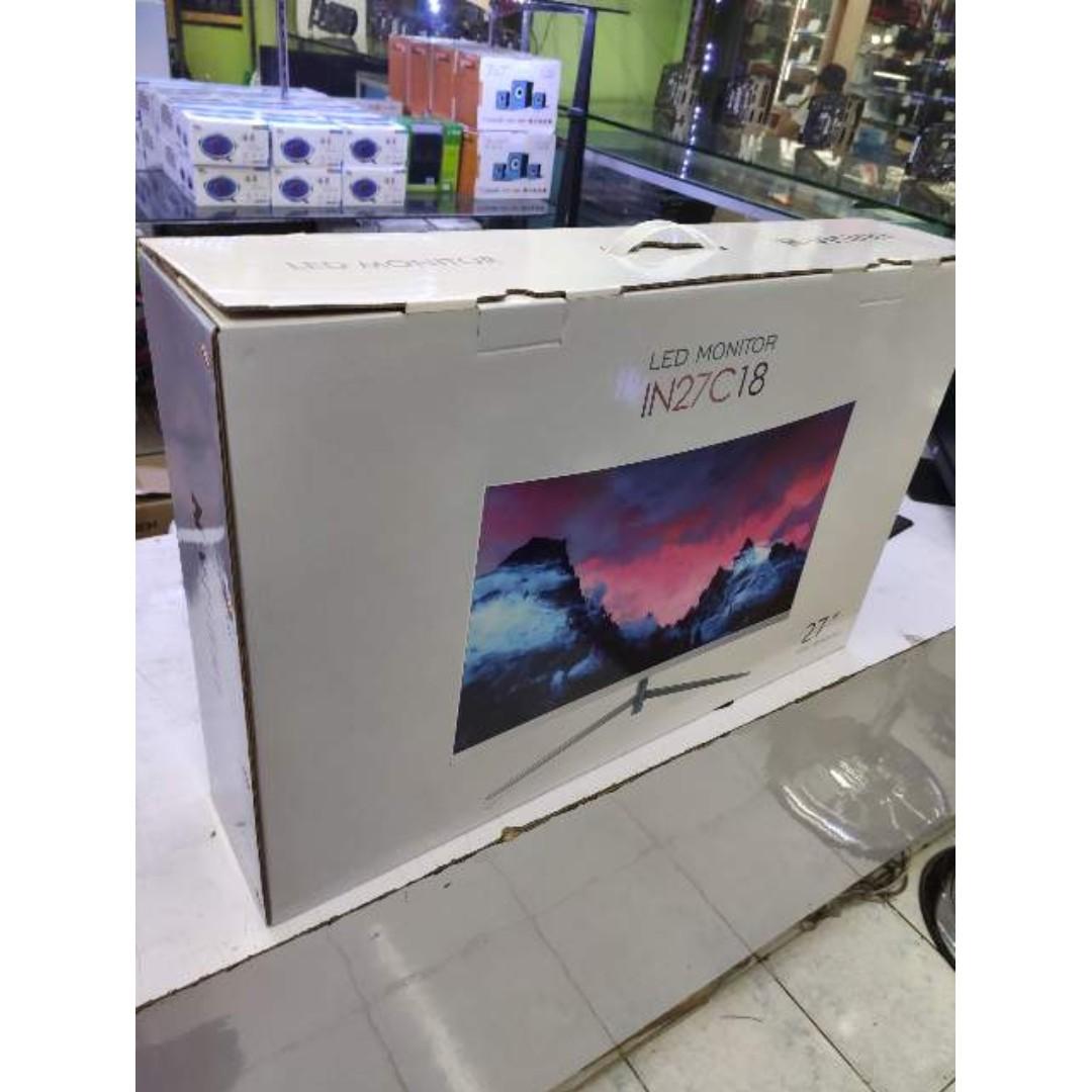 NVISION IN27C18 27 inches 75Hz Curve Monitor White, Computers & Tech ...